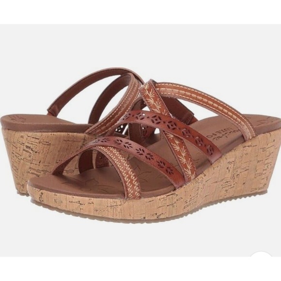 Skechers | Shoes | Skechers Beverlee Tiger Posse Cali Wedge Sandals ...